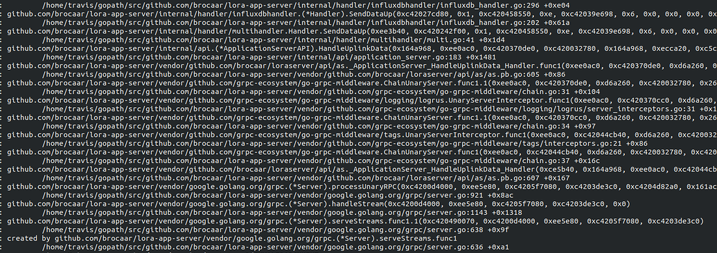 LoRa App Server InfluxDB integration (with Grafana) - ChirpStack Application Server - ChirpStack ...