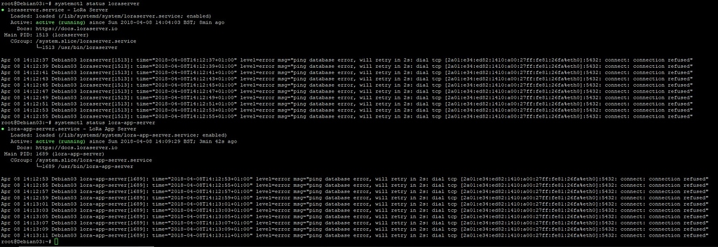 Installing LoRa Server & LoRa App Server - Setup and configuration - ChirpStack Community Forum