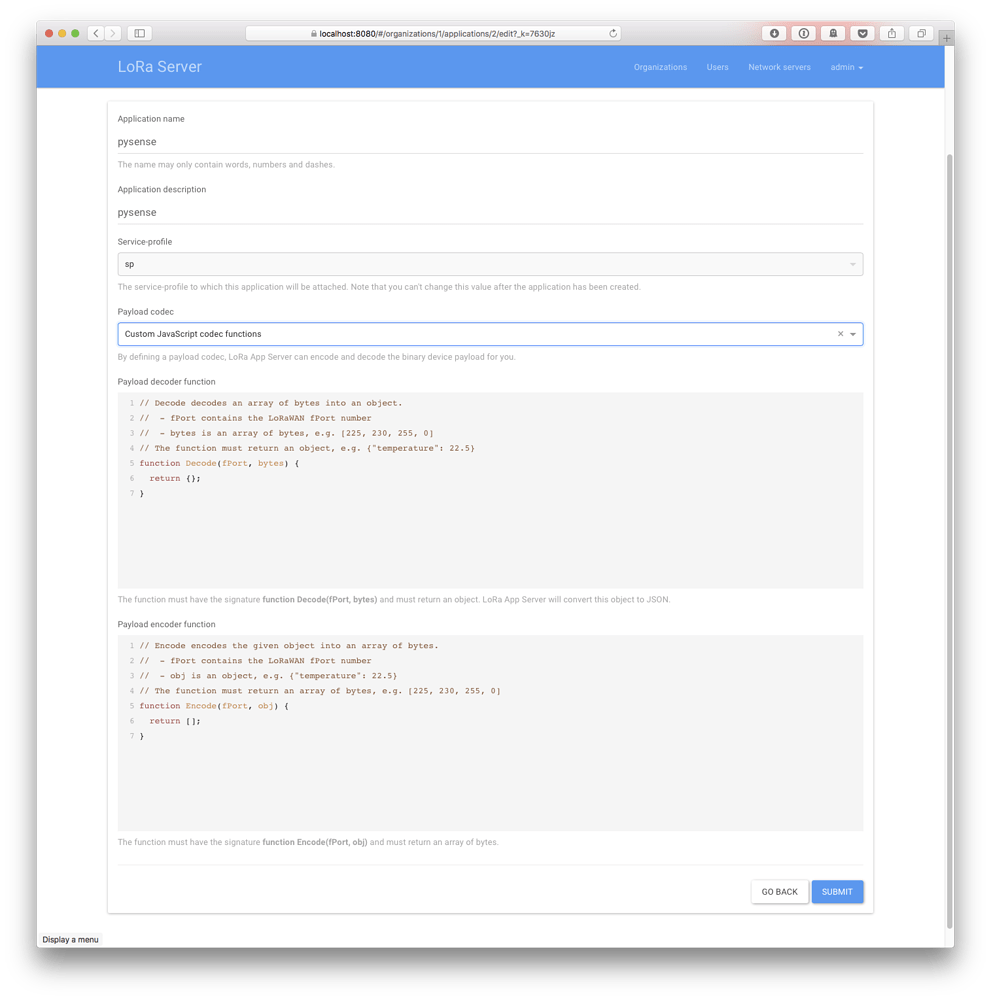 Use Of Payload Functions In Lora Server Api Chirpstack Application Server Chirpstack