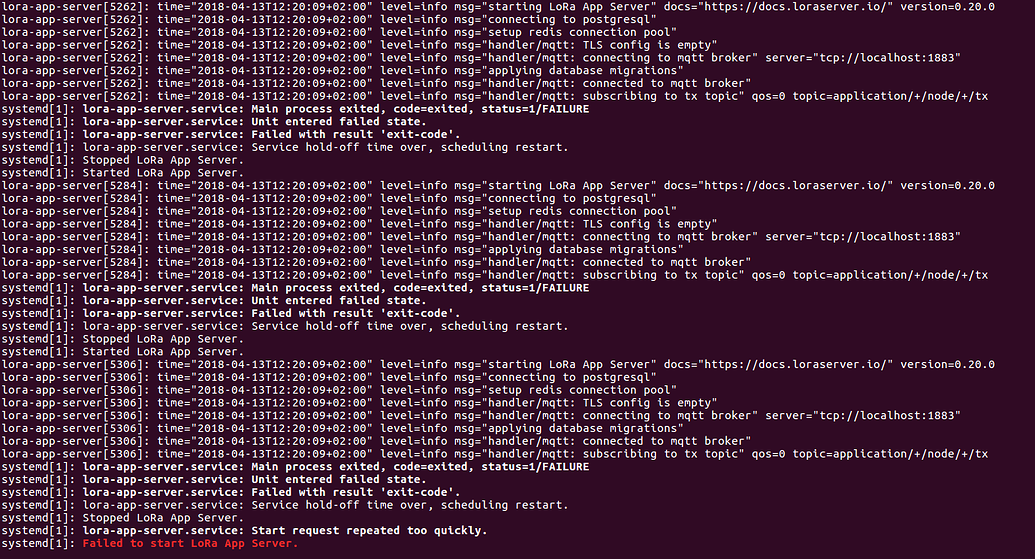 Release Lora App Server 0200 Lora Server 0260 Lora Gateway Bridge 240