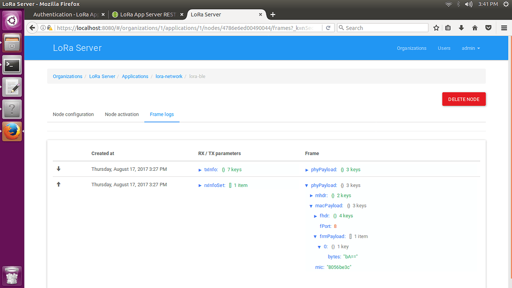 Empty Result Obtained From Rest Api Chirpstack Application Server Chirpstack Community Forum