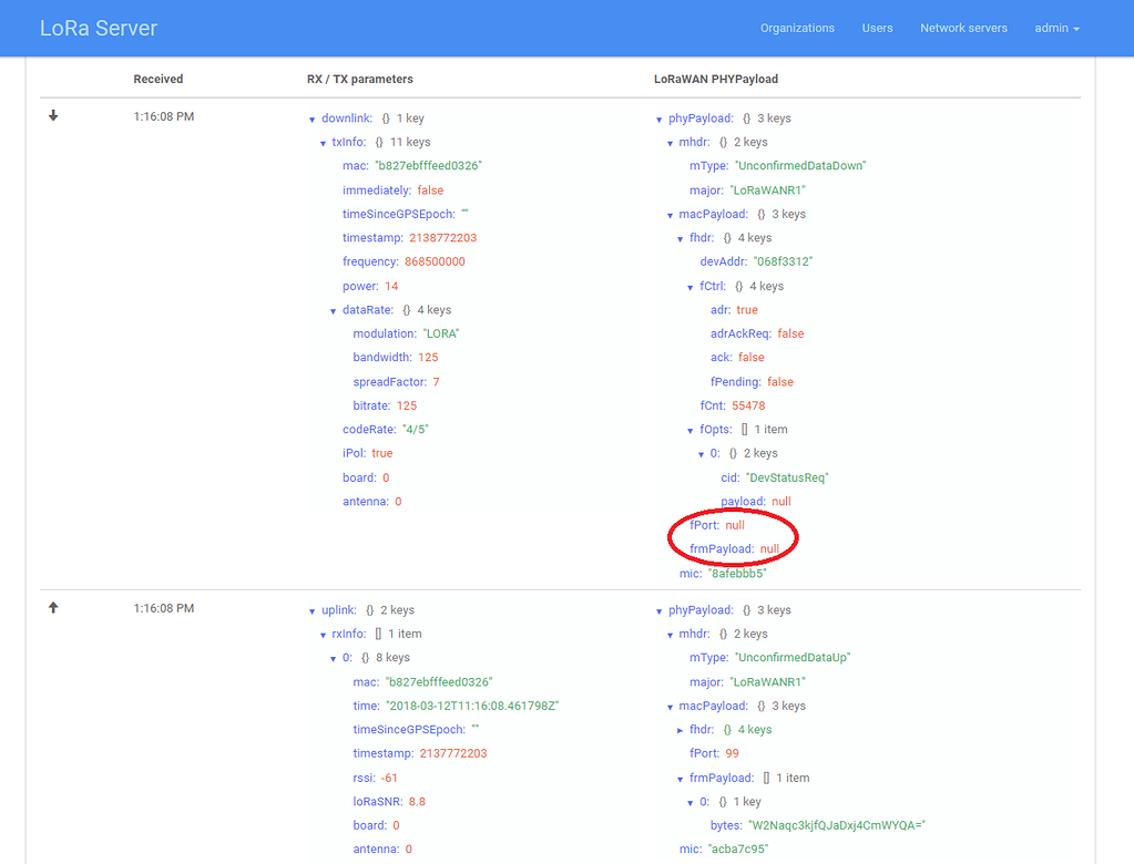 How To Disable Device Status Requests Downlink To Device Chirpstack Application Server