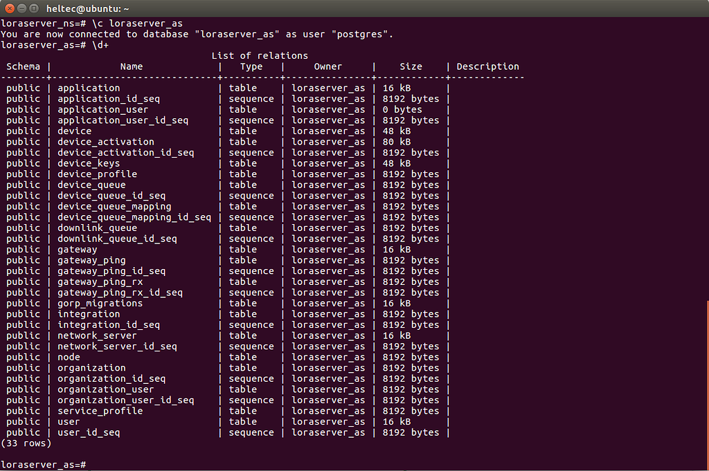 How Can I Check Received Data In Postgresql Chirpstack Application Server Chirpstack