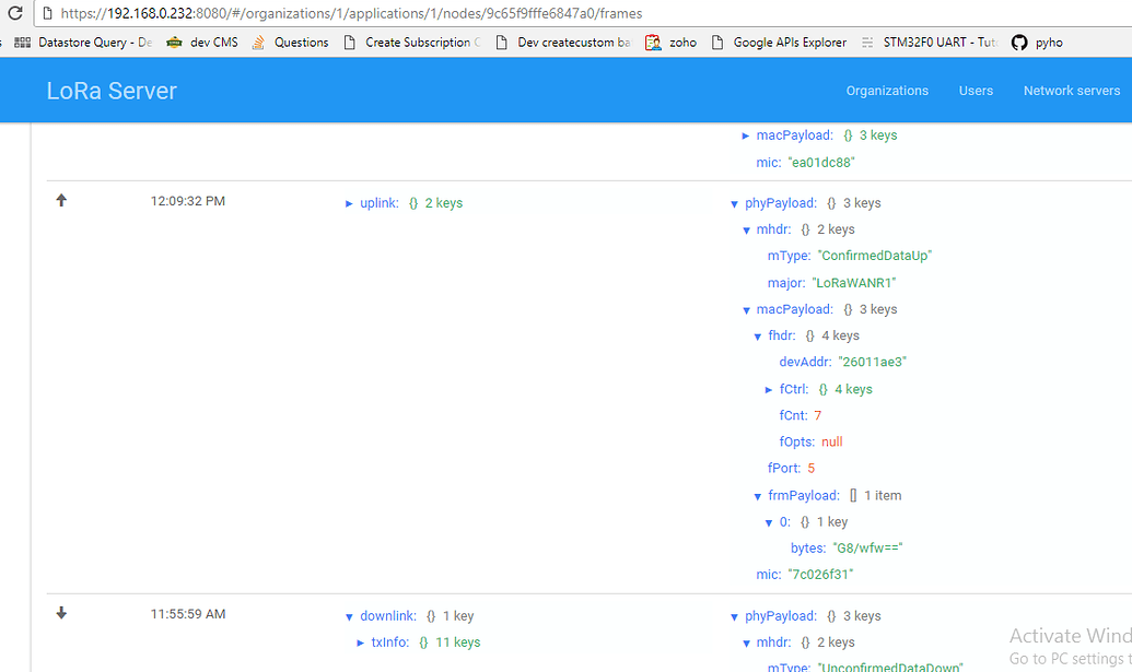Where Is My Data In Webui Chirpstack Application Server Chirpstack Community Forum