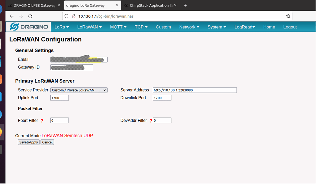DRAGINO LPS8 Gateway - Gateways - ChirpStack Community Forum