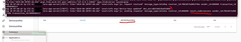 Problem with connection between node and server - ChirpStack Application Server - ChirpStack ...