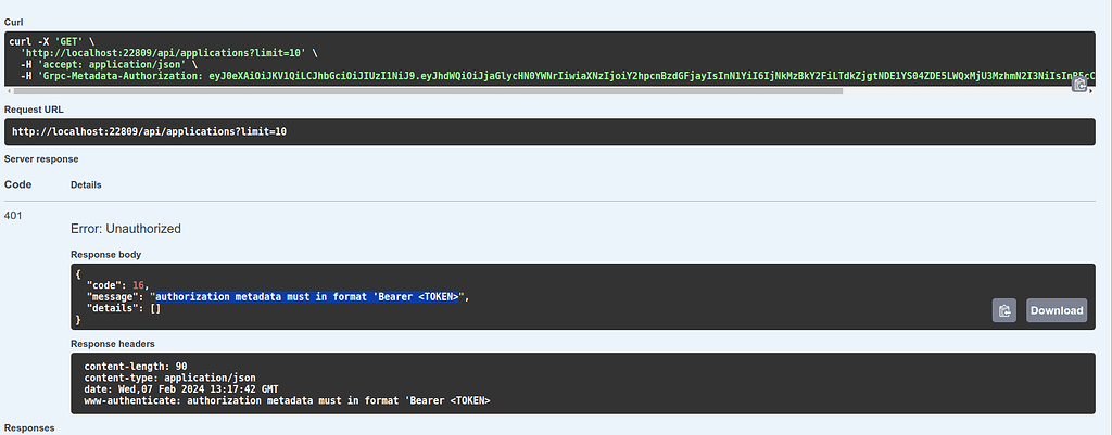 Using API token with Swagger - ChirpStack (v4) - ChirpStack Community Forum