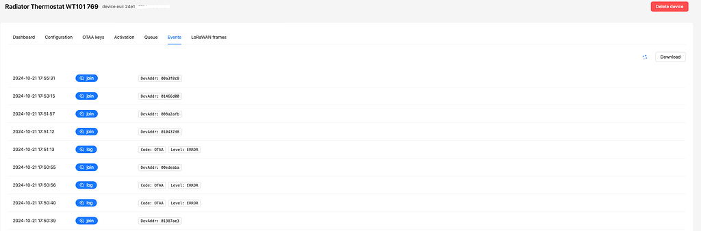 Device Only Sends JoinRequest and Receives JoinAccept, No Uplink Data - Devices - ChirpStack ...