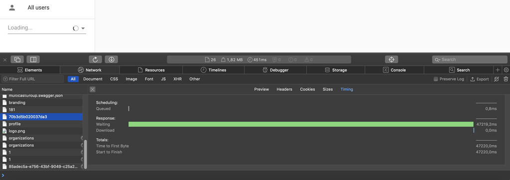 App Server GUI extremely slow after migration - ChirpStack Application Server - ChirpStack ...