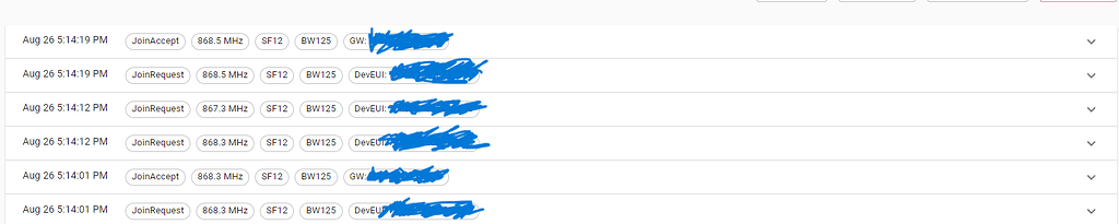 JoinRequest and JoinAccept Loop fix and question - ChirpStack Community Forum