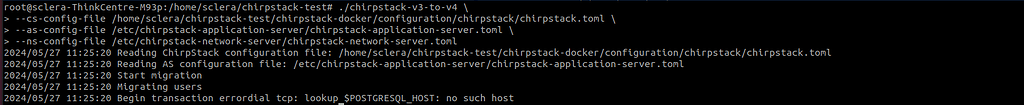 Chirpstack V3 Local To V4 Docker Migration Issue Chirpstack Community Forum