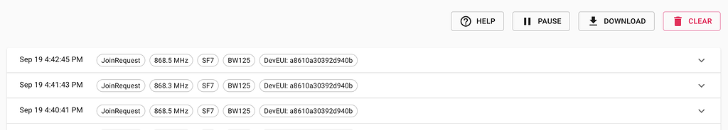 No Join Response In Websockets But Showing Showing Success Log In App Server Chirpstack