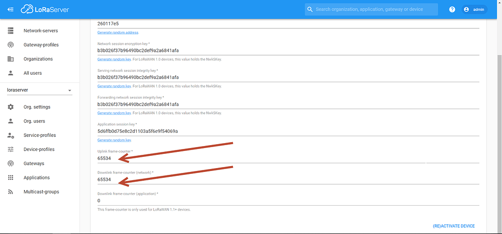 Downlink and Uplink frame-Counter Problem - ChirpStack Community Forum