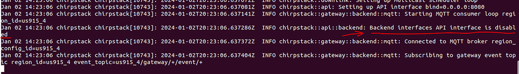 Noob No Traffic Dragino Chirpstack V4 Setup And Configuration Chirpstack Community Forum