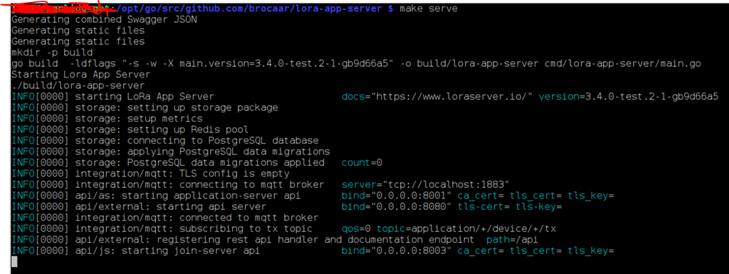 Web API Display Error after building application-server - Setup and configuration - ChirpStack ...
