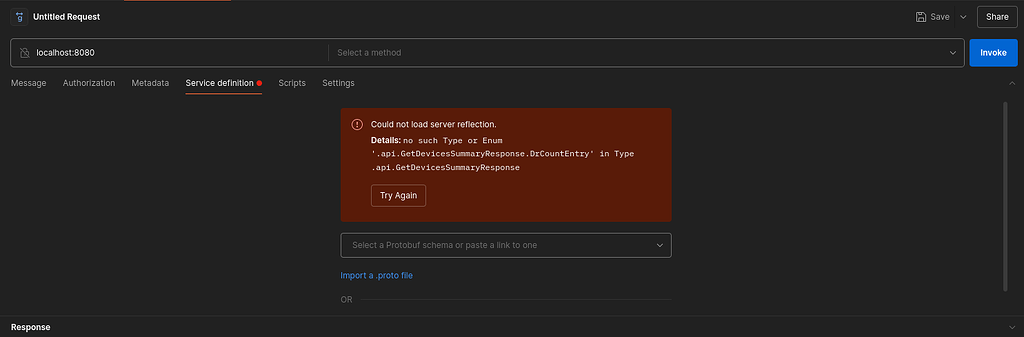 Requesting The Grpc Api With Postman Chirpstack V4 Chirpstack