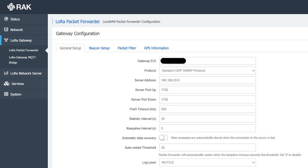 Chirpstack Gateway Bridge