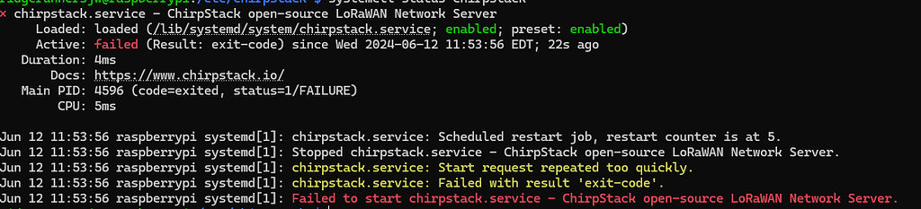 Error Message Trying To Run Chirpstack Gateways Chirpstack Community Forum