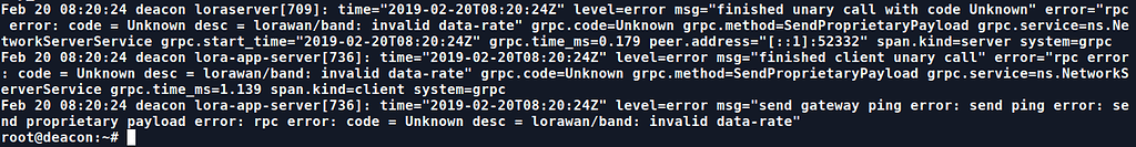 Error Lora-App-Server (Invalid Data Rate) - ChirpStack Application Server - ChirpStack Community ...