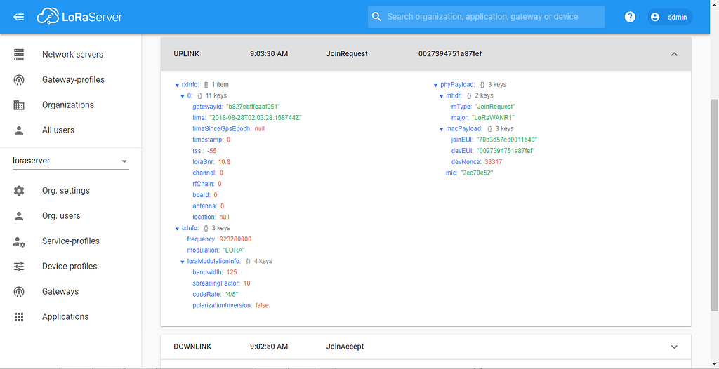 Problems with payload in LIVE DEVICE DATA - ChirpStack Application Server - ChirpStack Community ...