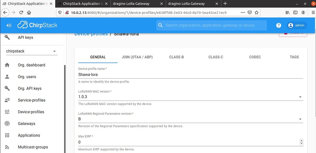 Dragino LoRa Iot kit with Chirp Stack - Setup and configuration - ChirpStack Community Forum