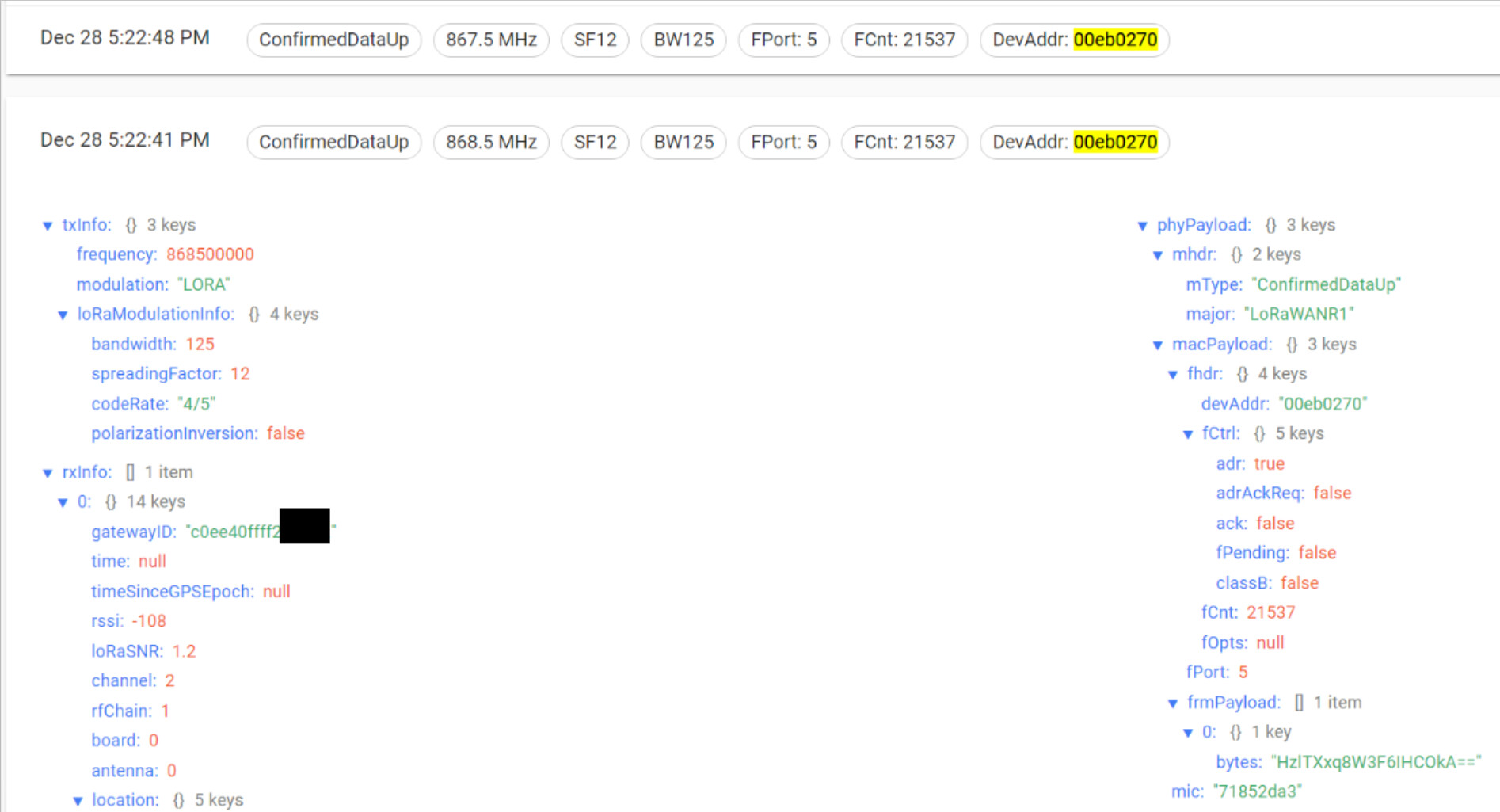 Elsys Device Not Rejoining After Gateway Offline Eu Chirpstack Application Server