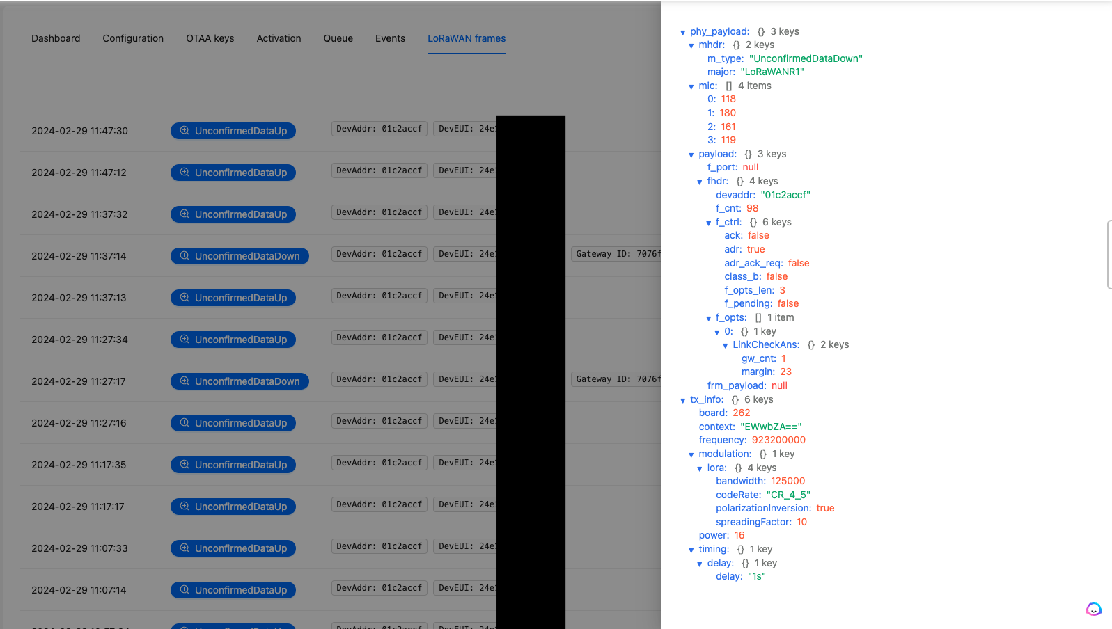 DR Stagnant Despite Optimal Signal and ADR Status (ChirpStack v4) - ChirpStack Network Server ...