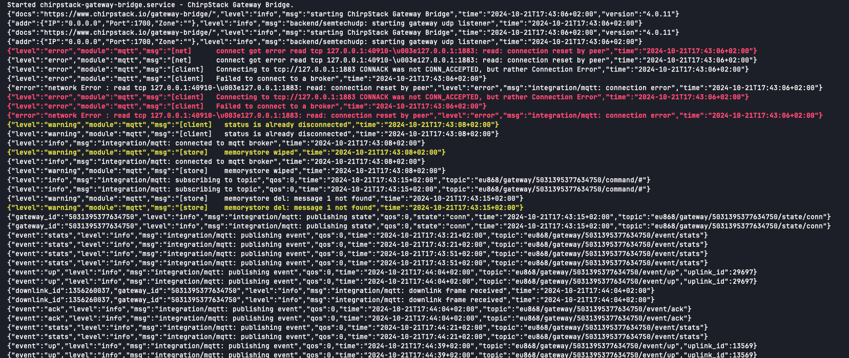 Device Only Sends JoinRequest and Receives JoinAccept, No Uplink Data - Devices - ChirpStack ...