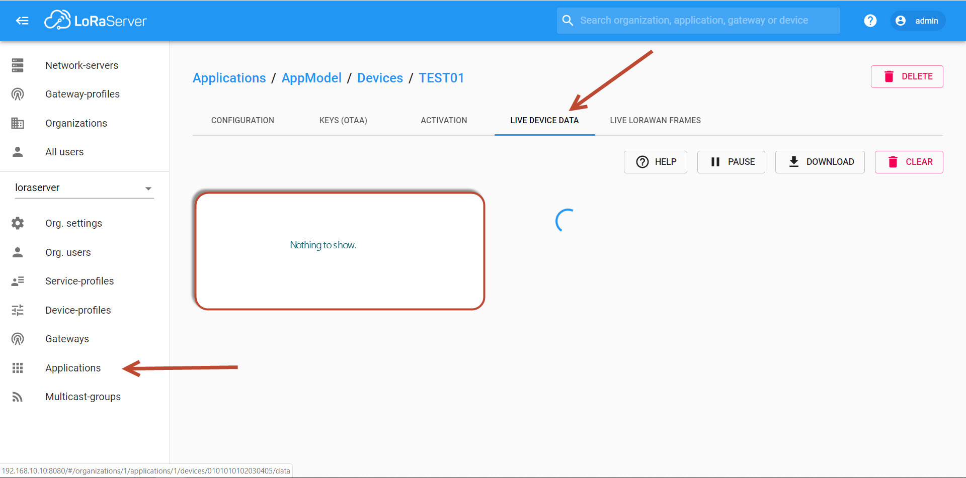 Loraserver Can T Received Message In Lorawan Frames Chirpstack Application Server Chirpstack